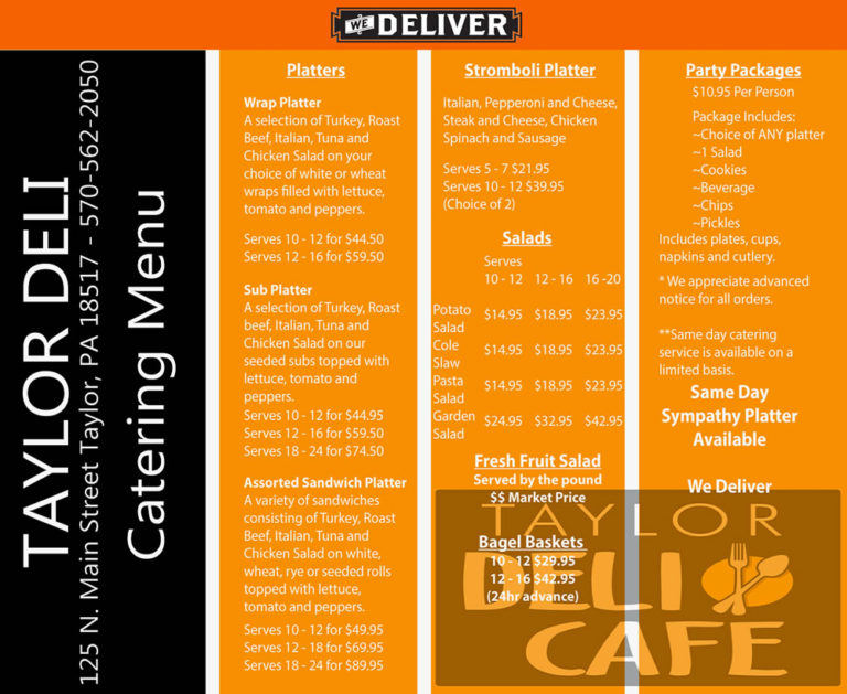 Taylor Deli | Catering
