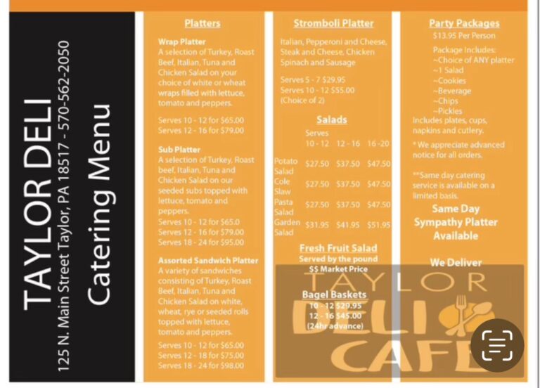 Taylor Deli | Catering